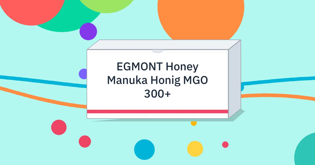 Symbolbild: Packung mit der Aufschrift EGMONT Honey Manuka Honig MGO 300+ (PZN 19511223) – Verfügbarkeit und Bezug in Apotheken in Frankfurt am Main