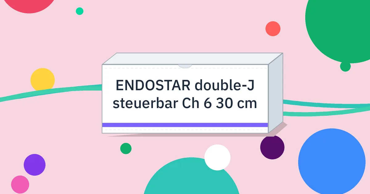 Symbolbild: Packung mit der Aufschrift ENDOSTAR double-J steuerbar Ch 6 30 cm (PZN 00440035) – Verfügbarkeit und Bezug in Apotheken in Frankfurt am Main