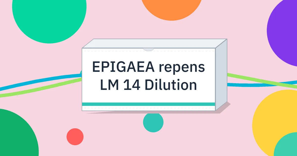 Symbolbild: Packung mit der Aufschrift EPIGAEA repens LM 14 Dilution (PZN 13471652) – Verfügbarkeit und Bezug in Apotheken in Frankfurt am Main