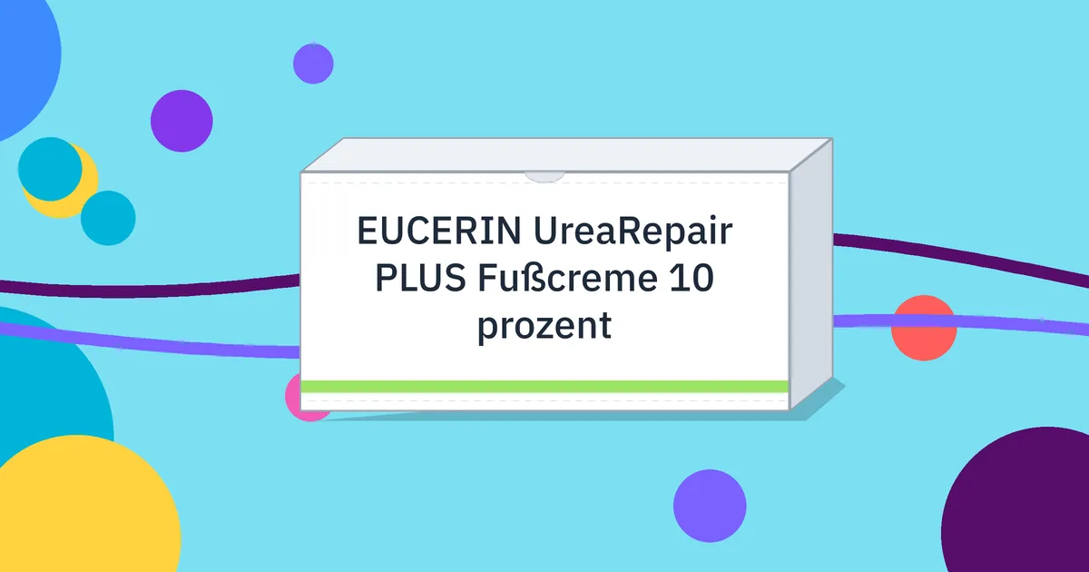 Symbolbild: Packung mit der Aufschrift EUCERIN UreaRepair PLUS Fußcreme 10 prozent (PZN 11678047) – Verfügbarkeit und Bezug in Apotheken in Frankfurt am Main
