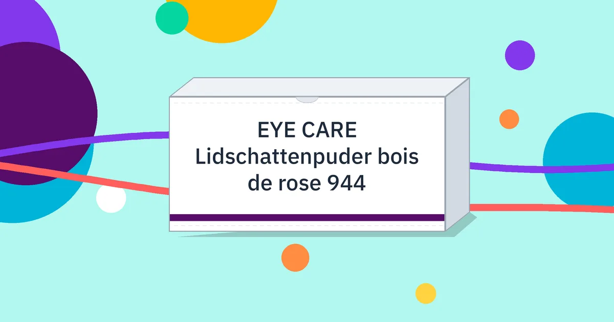 Symbolbild: Packung mit der Aufschrift EYE CARE Lidschattenpuder bois de rose 944 (PZN 14201676) – Verfügbarkeit und Bezug in Apotheken in Frankfurt am Main