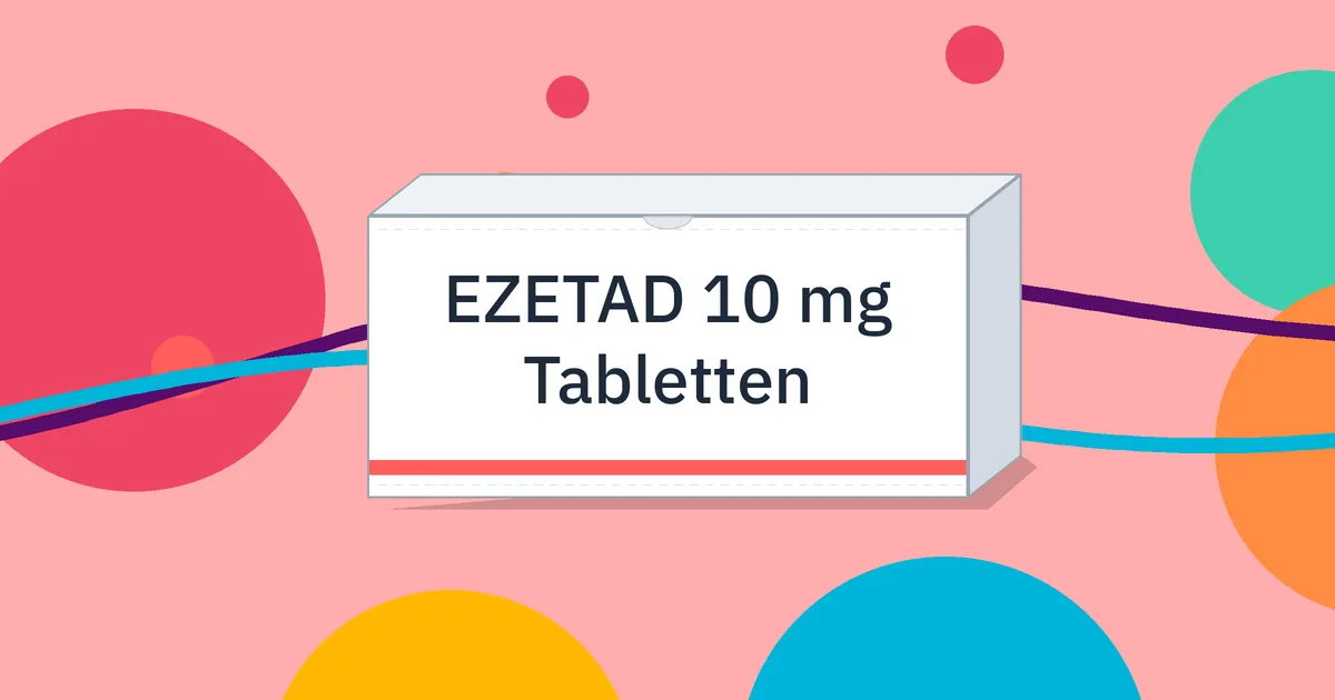 Symbolbild: Packung mit der Aufschrift EZETAD 10 mg Tabletten (PZN 14041178) – Verfügbarkeit und Bezug in Apotheken in Frankfurt am Main