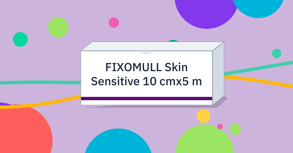 Symbolbild: Packung mit der Aufschrift FIXOMULL Skin Sensitive 10 cmx5 m (PZN 20338942) – Verfügbarkeit und Bezug in Apotheken in Frankfurt am Main