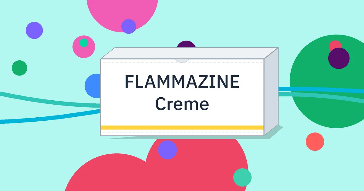 Symbolbild: Packung mit der Aufschrift FLAMMAZINE Creme (PZN 06157777) – Verfügbarkeit und Bezug in Apotheken in Frankfurt am Main