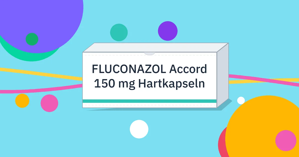 Symbolbild: Packung mit der Aufschrift FLUCONAZOL Accord 150 mg Hartkapseln (PZN 11179284) – Verfügbarkeit und Bezug in Apotheken in Frankfurt am Main