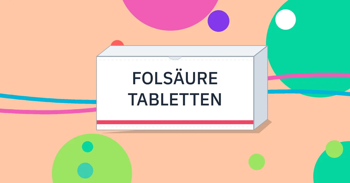 Symbolbild: Packung mit der Aufschrift FOLSÄURE TABLETTEN (PZN 13919288) – Verfügbarkeit und Bezug in Apotheken in Frankfurt am Main