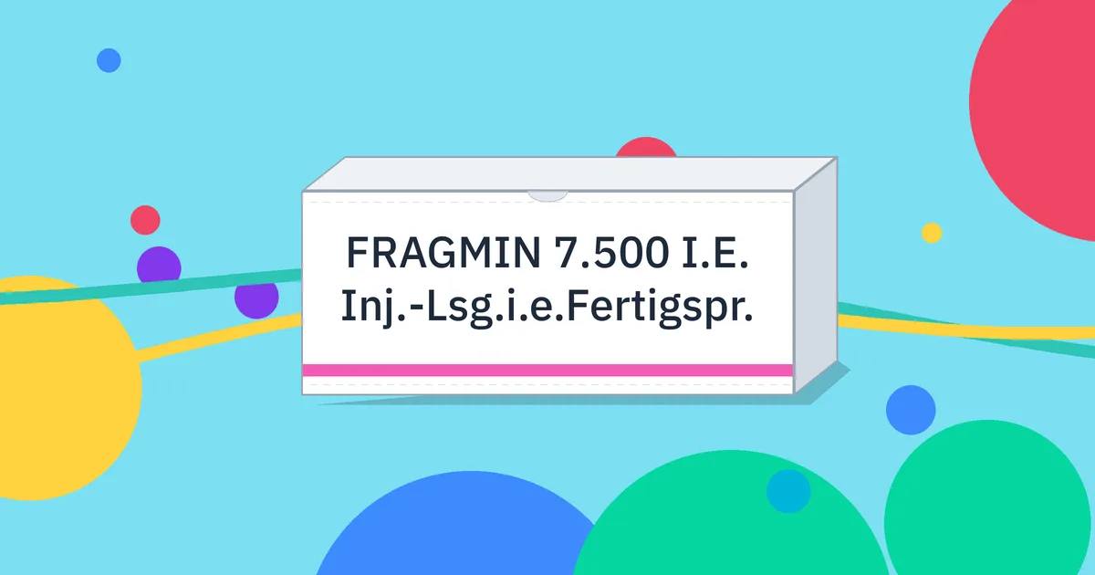 Symbolbild: Packung mit der Aufschrift FRAGMIN 7.500 I.E. Inj.-Lsg.i.e.Fertigspr. (PZN 20657707) – Verfügbarkeit und Bezug in Apotheken in Frankfurt am Main
