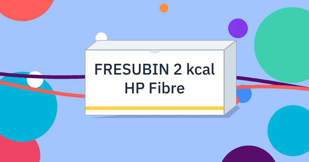 Symbolbild: Packung mit der Aufschrift FRESUBIN 2 kcal HP Fibre (PZN 09723384) – Verfügbarkeit und Bezug in Apotheken in Frankfurt am Main