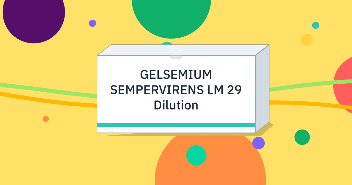 Symbolbild: Packung mit der Aufschrift GELSEMIUM SEMPERVIRENS LM 29 Dilution (PZN 12875933) – Verfügbarkeit und Bezug in Apotheken in Frankfurt am Main