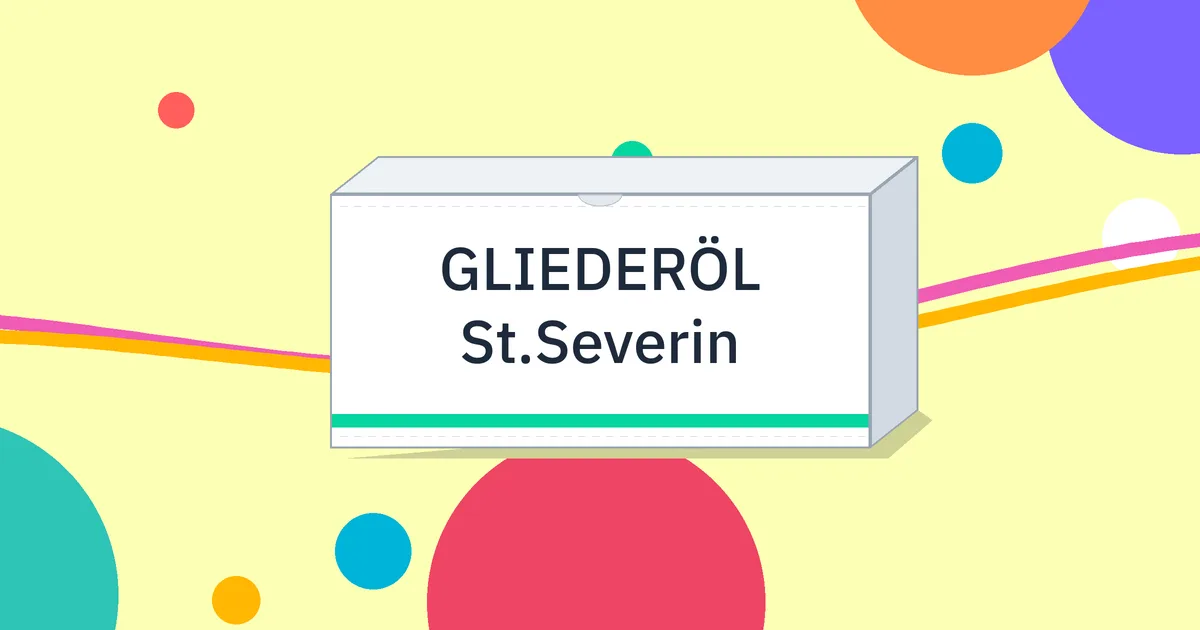 Symbolbild: Packung mit der Aufschrift GLIEDERÖL St.Severin (PZN 14249602) – Verfügbarkeit und Bezug in Apotheken in Frankfurt am Main