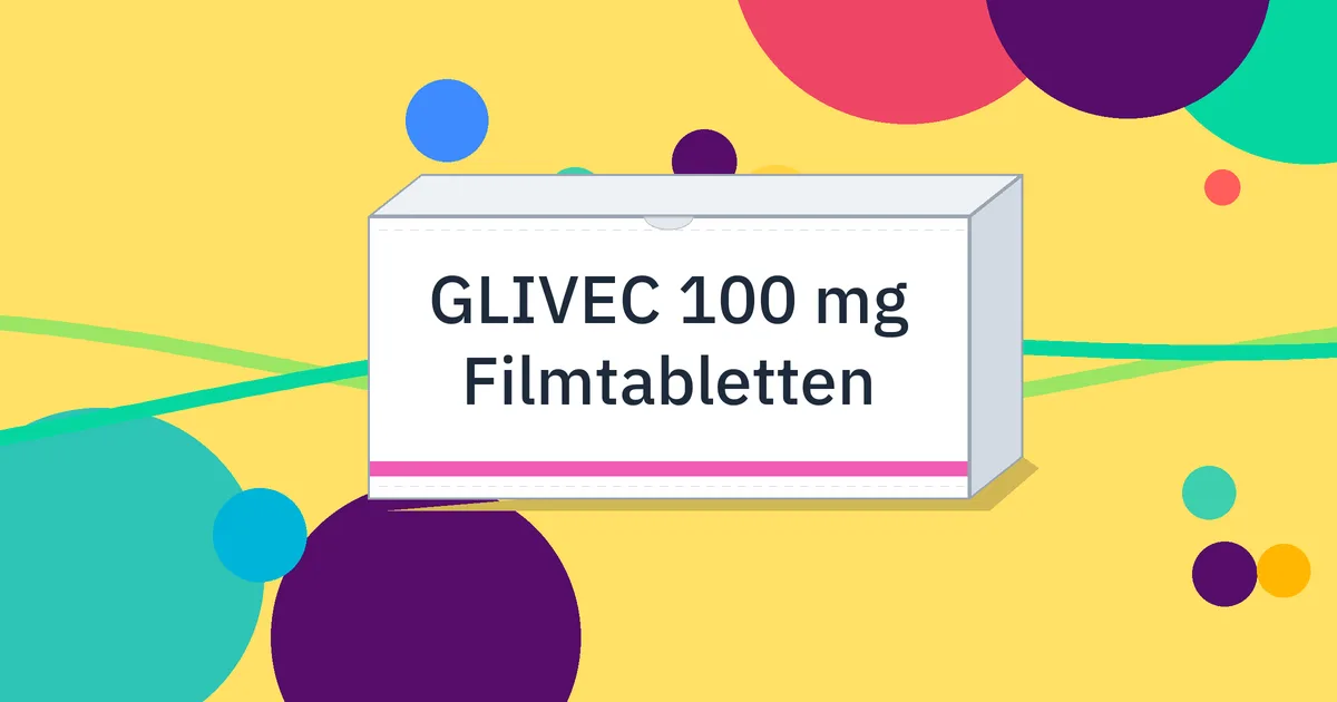 Symbolbild: Packung mit der Aufschrift GLIVEC 100 mg Filmtabletten (PZN 11126856) – Verfügbarkeit und Bezug in Apotheken in Frankfurt am Main
