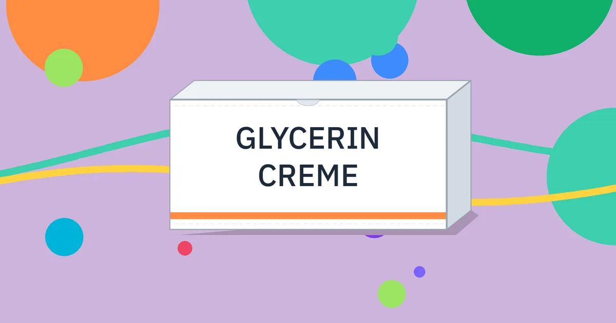 Symbolbild: Packung mit der Aufschrift GLYCERIN CREME (PZN 10759921) – Verfügbarkeit und Bezug in Apotheken in Frankfurt am Main