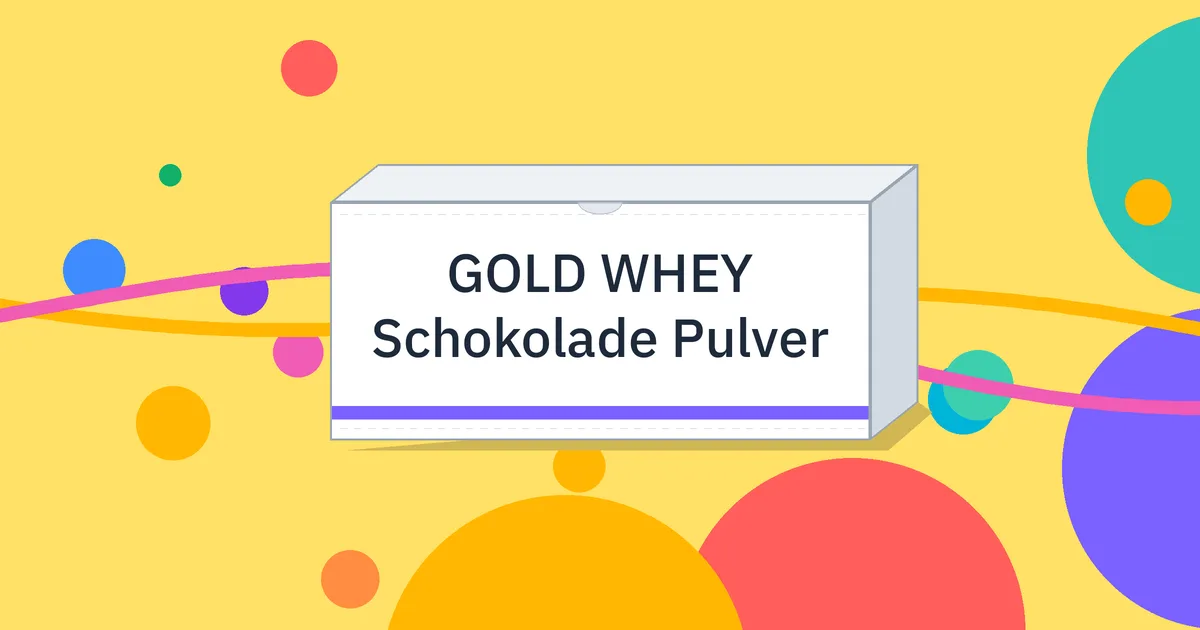 Symbolbild: Packung mit der Aufschrift GOLD WHEY Schokolade Pulver (PZN 02238326) – Verfügbarkeit und Bezug in Apotheken in Frankfurt am Main