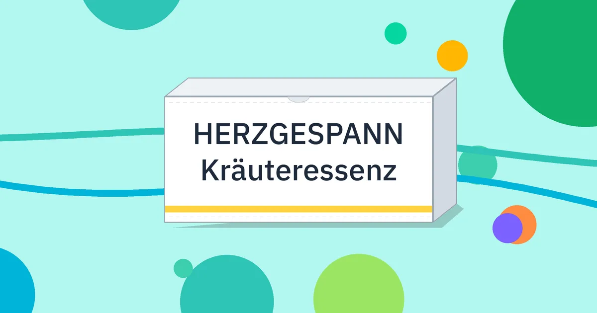 Symbolbild: Packung mit der Aufschrift HERZGESPANN Kräuteressenz (PZN 11163751) – Verfügbarkeit und Bezug in Apotheken in Frankfurt am Main