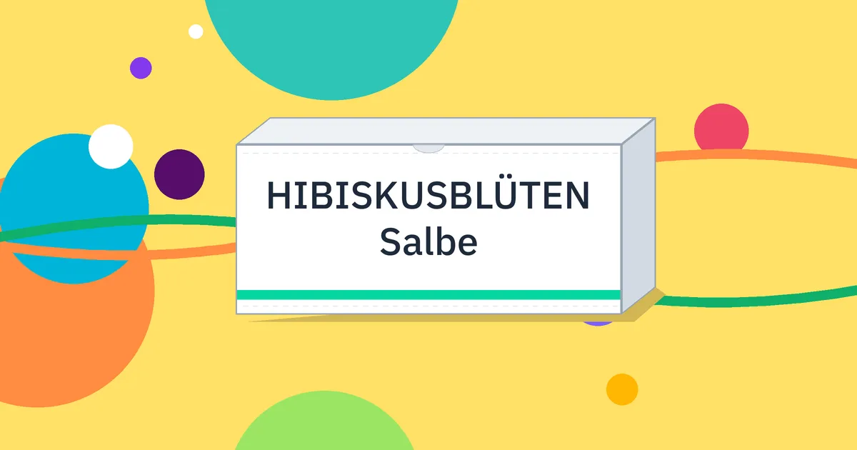 Symbolbild: Packung mit der Aufschrift HIBISKUSBLÜTEN Salbe (PZN 18091463) – Verfügbarkeit und Bezug in Apotheken in Frankfurt am Main