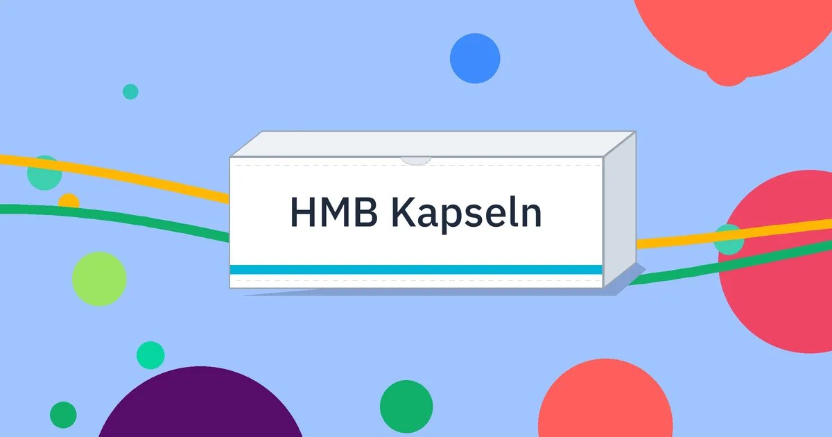 Symbolbild: Packung mit der Aufschrift HMB Kapseln (PZN 00144911) – Verfügbarkeit und Bezug in Apotheken in Frankfurt am Main