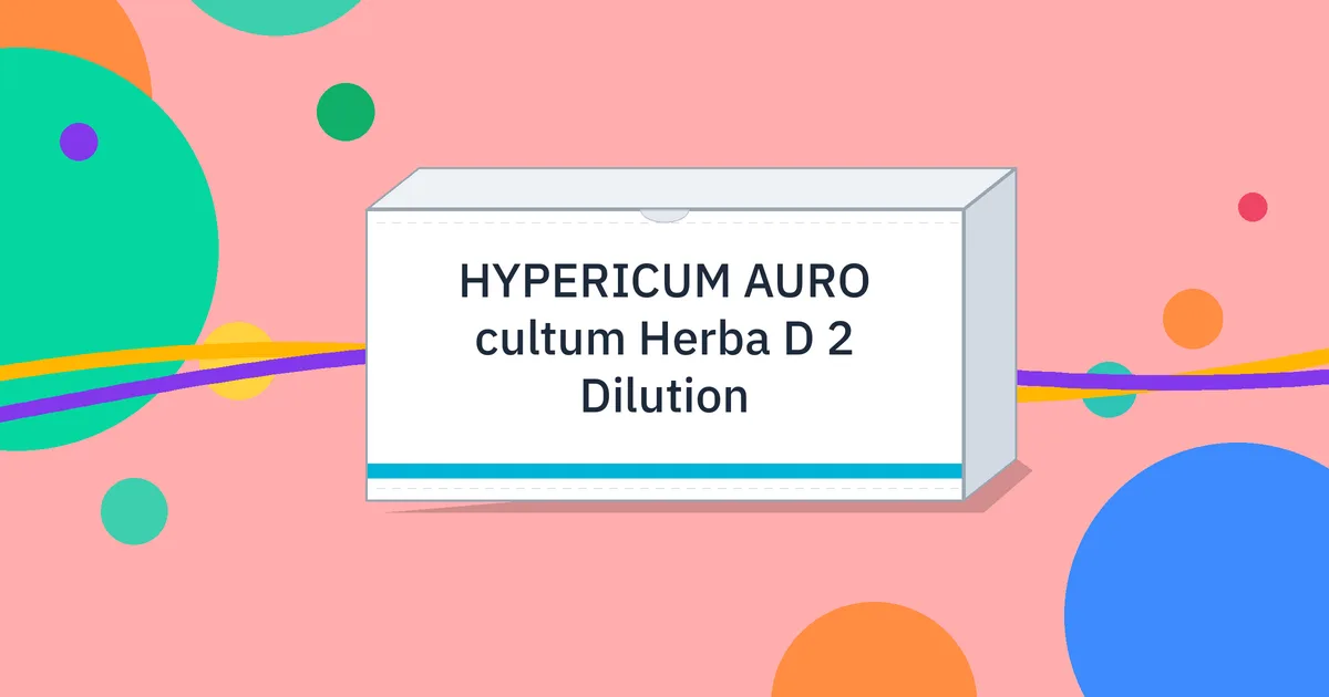 Symbolbild: Packung mit der Aufschrift HYPERICUM AURO cultum Herba D 2 Dilution (PZN 01572164) – Verfügbarkeit und Bezug in Apotheken in Frankfurt am Main