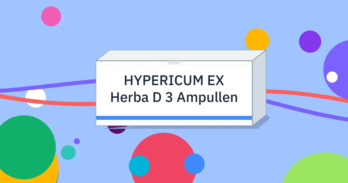 Symbolbild: Packung mit der Aufschrift HYPERICUM EX Herba D 3 Ampullen (PZN 02879278) – Verfügbarkeit und Bezug in Apotheken in Frankfurt am Main