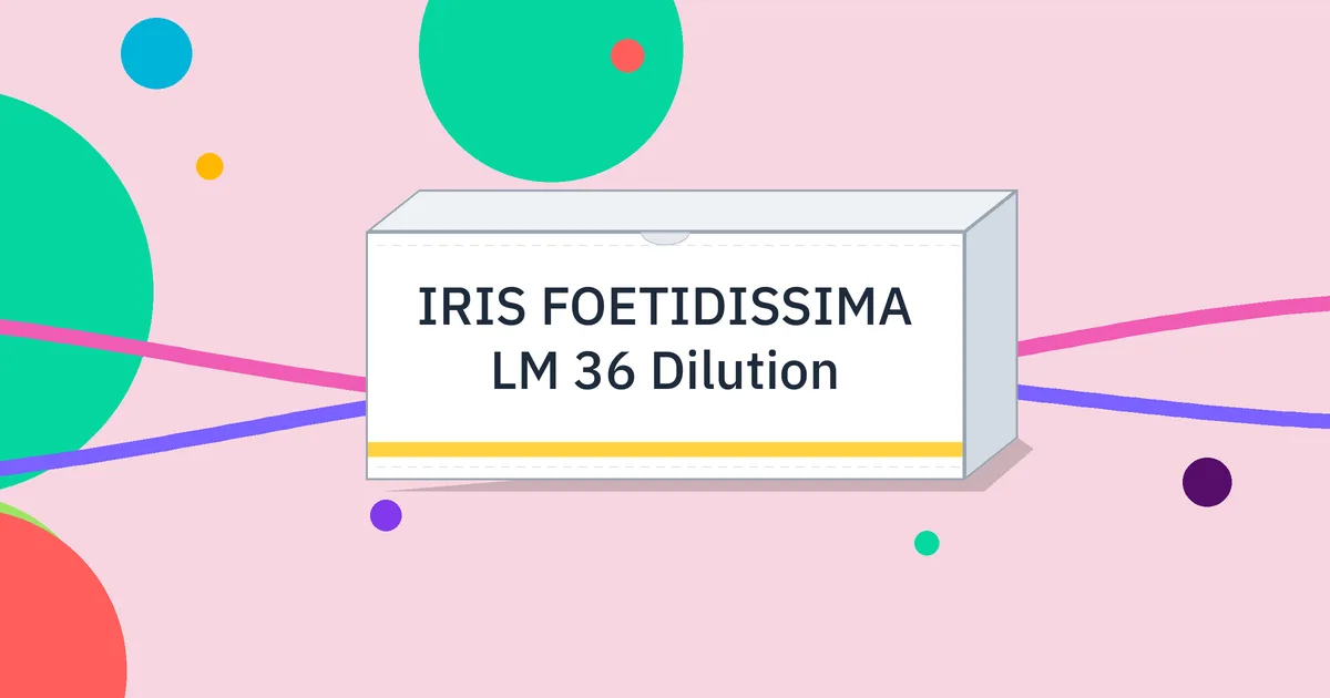 Symbolbild: Packung mit der Aufschrift IRIS FOETIDISSIMA LM 36 Dilution (PZN 12914113) – Verfügbarkeit und Bezug in Apotheken in Frankfurt am Main