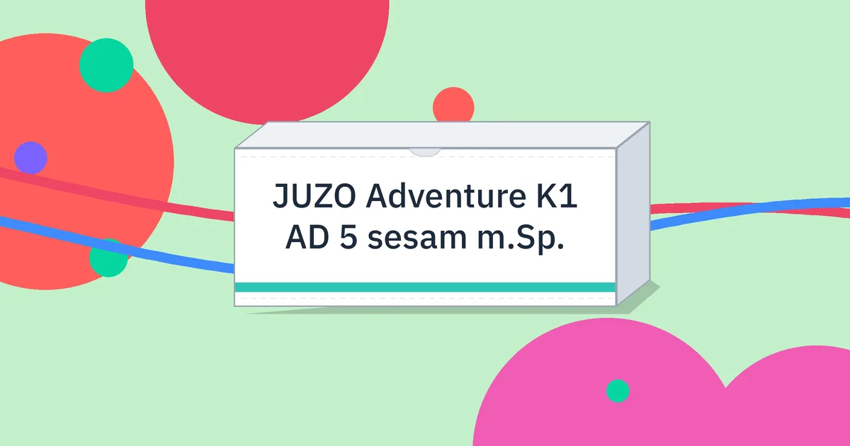 Symbolbild: Packung mit der Aufschrift JUZO Adventure K1 AD 5 sesam m.Sp. (PZN 16492086) – Verfügbarkeit und Bezug in Apotheken in Frankfurt am Main