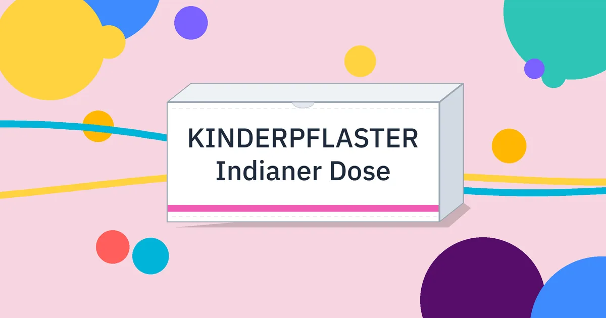 Symbolbild: Packung mit der Aufschrift KINDERPFLASTER Indianer Dose (PZN 09718578) – Verfügbarkeit und Bezug in Apotheken in Frankfurt am Main