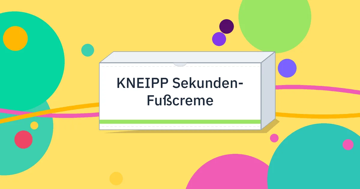 Symbolbild: Packung mit der Aufschrift KNEIPP Sekunden-Fußcreme (PZN 13899278) – Verfügbarkeit und Bezug in Apotheken in Frankfurt am Main