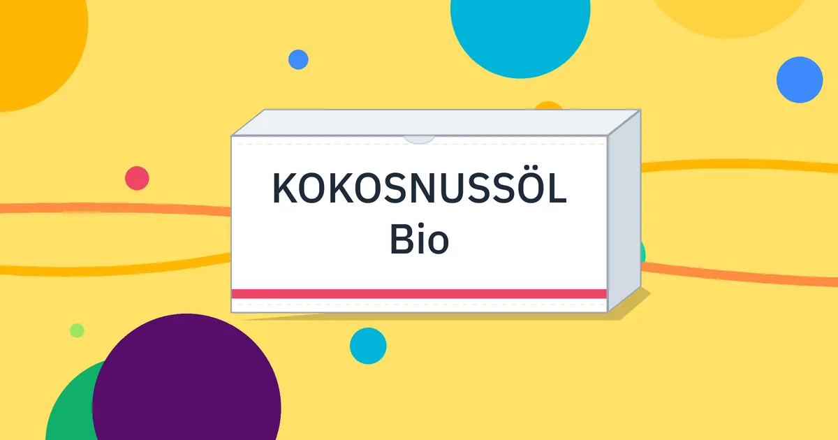 Symbolbild: Packung mit der Aufschrift KOKOSNUSSÖL Bio (PZN 07234853) – Verfügbarkeit und Bezug in Apotheken in Frankfurt am Main