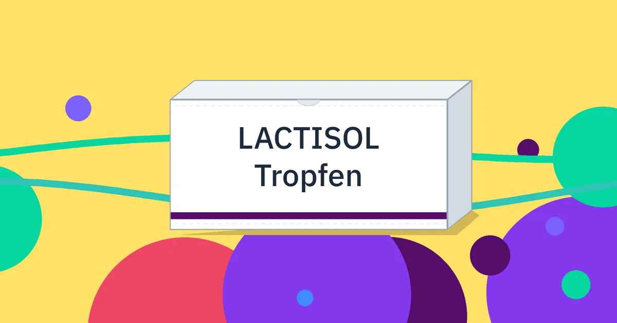 Symbolbild: Packung mit der Aufschrift LACTISOL Tropfen (PZN 00603075) – Verfügbarkeit und Bezug in Apotheken in Frankfurt am Main