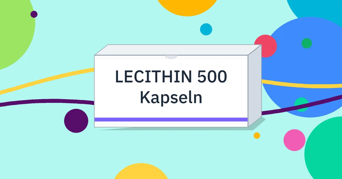 Symbolbild: Packung mit der Aufschrift LECITHIN 500 Kapseln (PZN 10107710) – Verfügbarkeit und Bezug in Apotheken in Frankfurt am Main