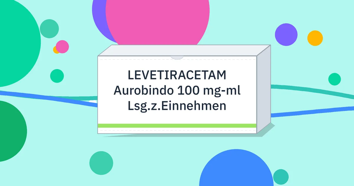 Symbolbild: Packung mit der Aufschrift LEVETIRACETAM Aurobindo 100 mg-ml Lsg.z.Einnehmen (PZN 18259738) – Verfügbarkeit und Bezug in Apotheken in Frankfurt am Main