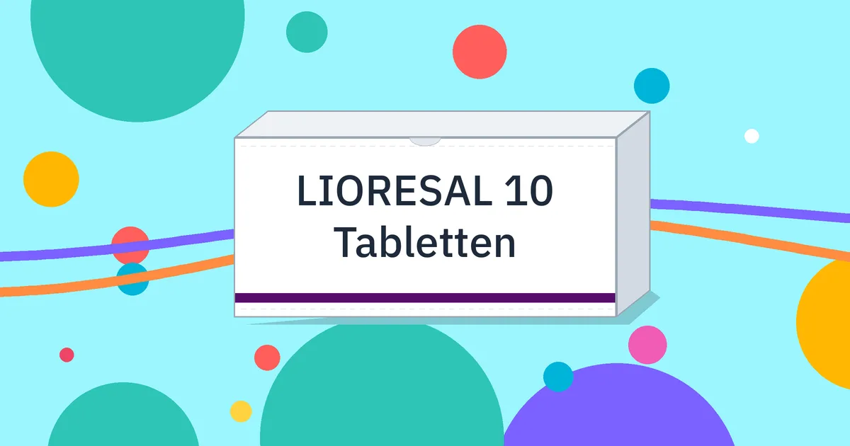 Symbolbild: Packung mit der Aufschrift LIORESAL 10 Tabletten (PZN 02181230) – Verfügbarkeit und Bezug in Apotheken in Frankfurt am Main