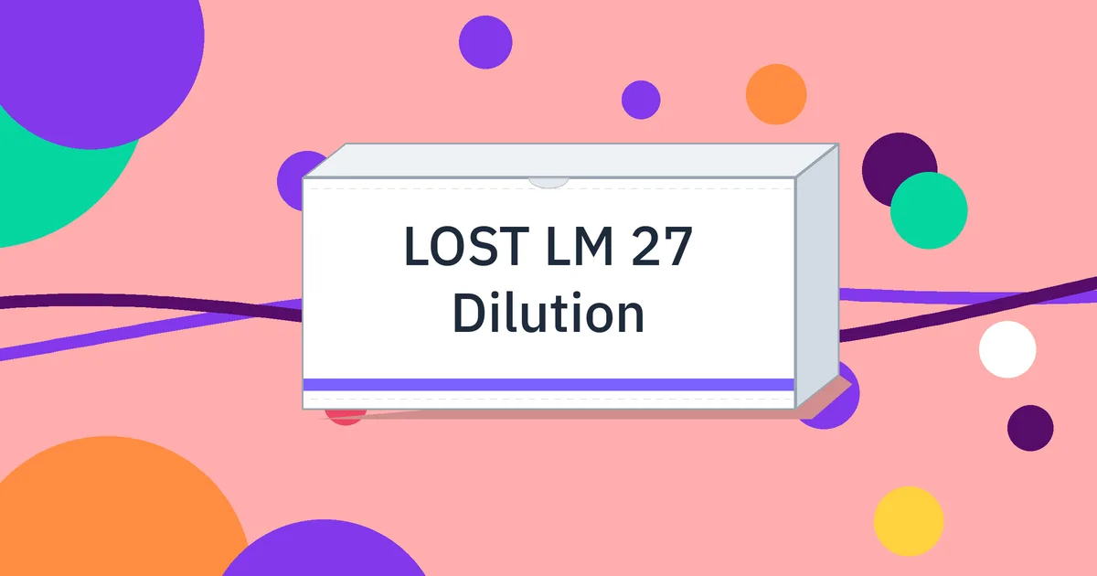 Symbolbild: Packung mit der Aufschrift LOST LM 27 Dilution (PZN 13536363) – Verfügbarkeit und Bezug in Apotheken in Frankfurt am Main