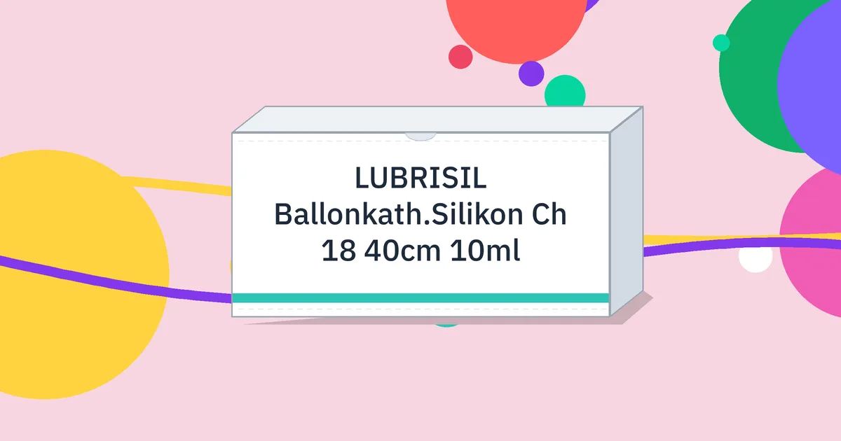 Symbolbild: Packung mit der Aufschrift LUBRISIL Ballonkath.Silikon Ch 18 40cm 10ml (PZN 06901448) – Verfügbarkeit und Bezug in Apotheken in Frankfurt am Main