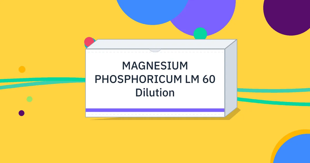 Symbolbild: Packung mit der Aufschrift MAGNESIUM PHOSPHORICUM LM 60 Dilution (PZN 12939449) – Verfügbarkeit und Bezug in Apotheken in Frankfurt am Main