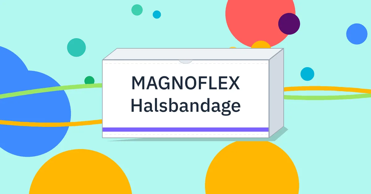 Symbolbild: Packung mit der Aufschrift MAGNOFLEX Halsbandage (PZN 00174786) – Verfügbarkeit und Bezug in Apotheken in Frankfurt am Main