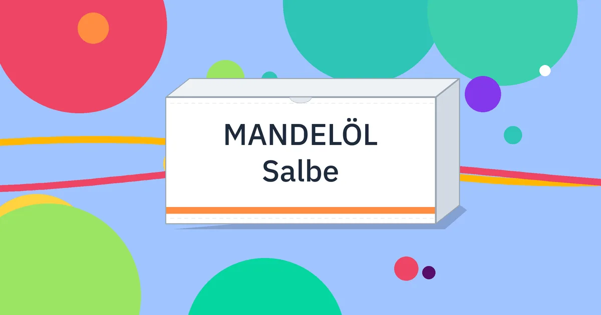 Symbolbild: Packung mit der Aufschrift MANDELÖL Salbe (PZN 11605048) – Verfügbarkeit und Bezug in Apotheken in Frankfurt am Main