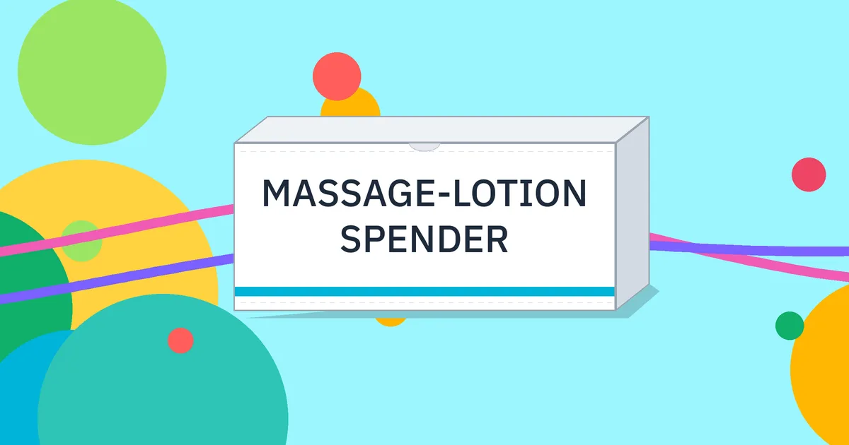 Symbolbild: Packung mit der Aufschrift MASSAGE-LOTION SPENDER (PZN 02791804) – Verfügbarkeit und Bezug in Apotheken in Frankfurt am Main