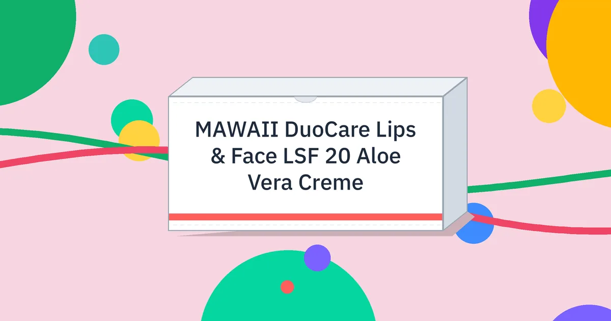 Symbolbild: Packung mit der Aufschrift MAWAII DuoCare Lips & Face LSF 20 Aloe Vera Creme (PZN 14317893) – Verfügbarkeit und Bezug in Apotheken in Frankfurt am Main