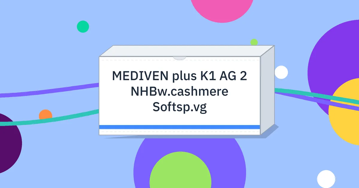 Symbolbild: Packung mit der Aufschrift MEDIVEN plus K1 AG 2 NHBw.cashmere Softsp.vg (PZN 15923236) – Verfügbarkeit und Bezug in Apotheken in Frankfurt am Main