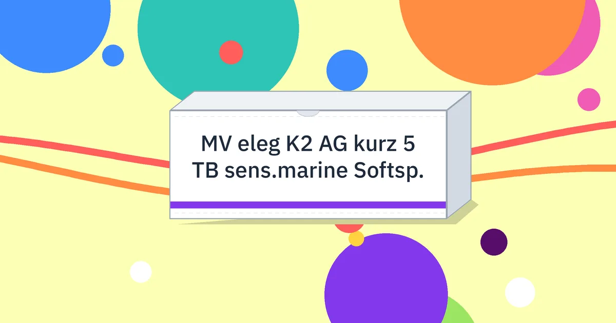 Symbolbild: Packung mit der Aufschrift MV eleg K2 AG kurz 5 TB sens.marine Softsp. (PZN 14606752) – Verfügbarkeit und Bezug in Apotheken in Frankfurt am Main