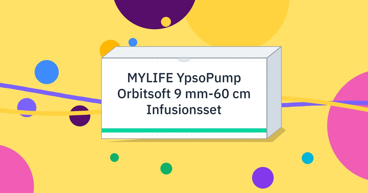 Symbolbild: Packung mit der Aufschrift MYLIFE YpsoPump Orbitsoft 9 mm-60 cm Infusionsset (PZN 11012905) – Verfügbarkeit und Bezug in Apotheken in Frankfurt am Main