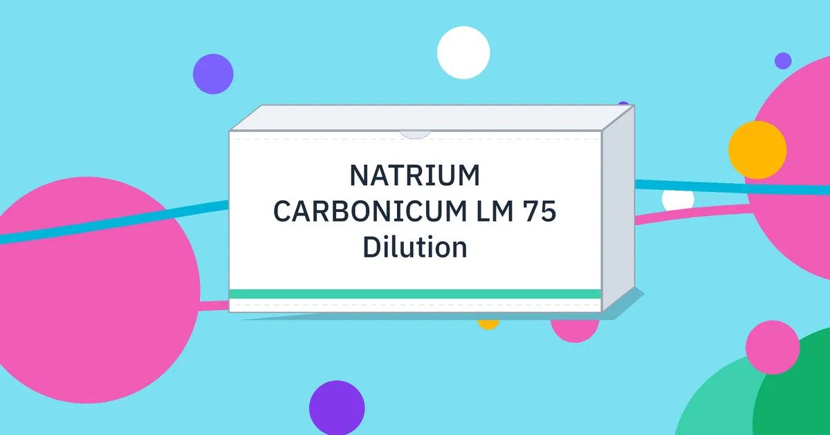 Symbolbild: Packung mit der Aufschrift NATRIUM CARBONICUM LM 75 Dilution (PZN 12961905) – Verfügbarkeit und Bezug in Apotheken in Frankfurt am Main