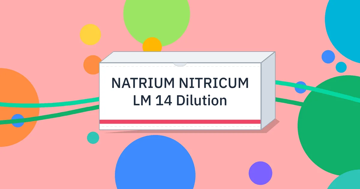 Symbolbild: Packung mit der Aufschrift NATRIUM NITRICUM LM 14 Dilution (PZN 12965665) – Verfügbarkeit und Bezug in Apotheken in Frankfurt am Main
