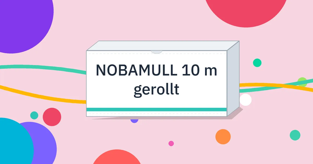 Symbolbild: Packung mit der Aufschrift NOBAMULL 10 m gerollt (PZN 07093536) – Verfügbarkeit und Bezug in Apotheken in Frankfurt am Main