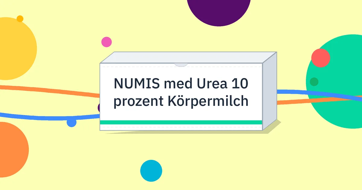 Symbolbild: Packung mit der Aufschrift NUMIS med Urea 10 prozent Körpermilch (PZN 16614951) – Verfügbarkeit und Bezug in Apotheken in Frankfurt am Main