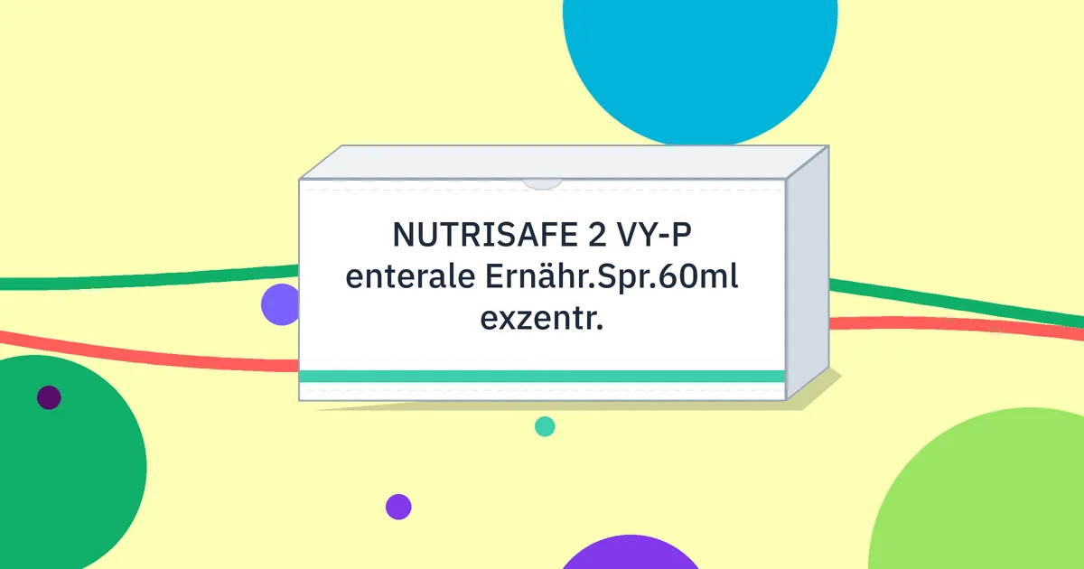 Symbolbild: Packung mit der Aufschrift NUTRISAFE 2 VY-P enterale Ernähr.Spr.60ml exzentr. (PZN 16167564) – Verfügbarkeit und Bezug in Apotheken in Frankfurt am Main