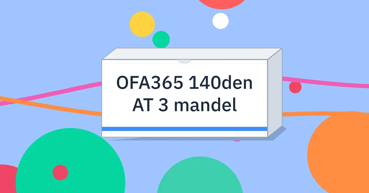 Symbolbild: Packung mit der Aufschrift OFA365 140den AT 3 mandel (PZN 16723309) – Verfügbarkeit und Bezug in Apotheken in Frankfurt am Main