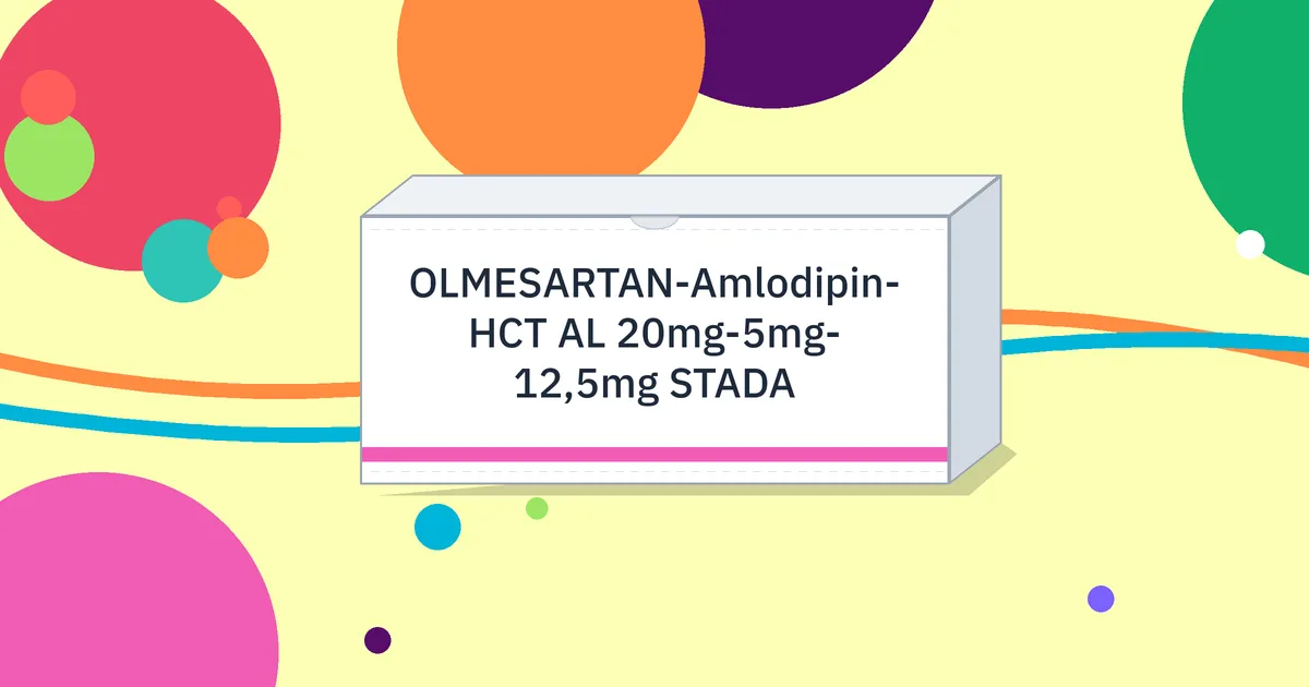 Symbolbild: Packung mit der Aufschrift OLMESARTAN-Amlodipin-HCT AL 20mg-5mg-12,5mg STADA (PZN 20088770) – Verfügbarkeit und Bezug in Apotheken in Frankfurt am Main