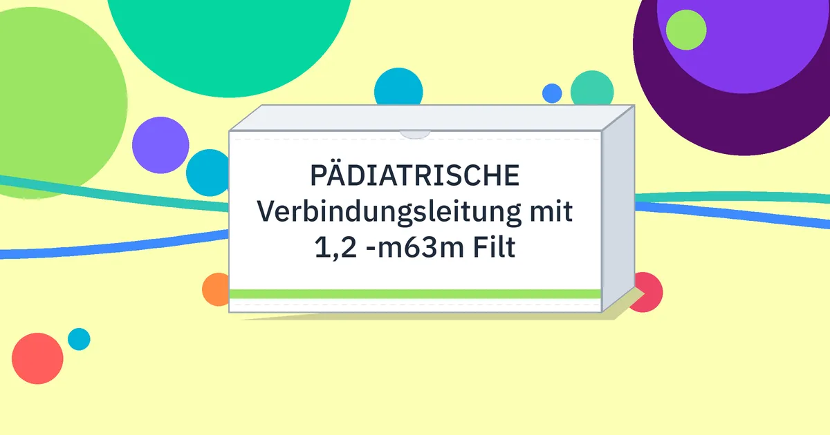 Symbolbild: Packung mit der Aufschrift PÄDIATRISCHE Verbindungsleitung mit 1,2 -m63m Filt (PZN 13892431) – Verfügbarkeit und Bezug in Apotheken in Frankfurt am Main