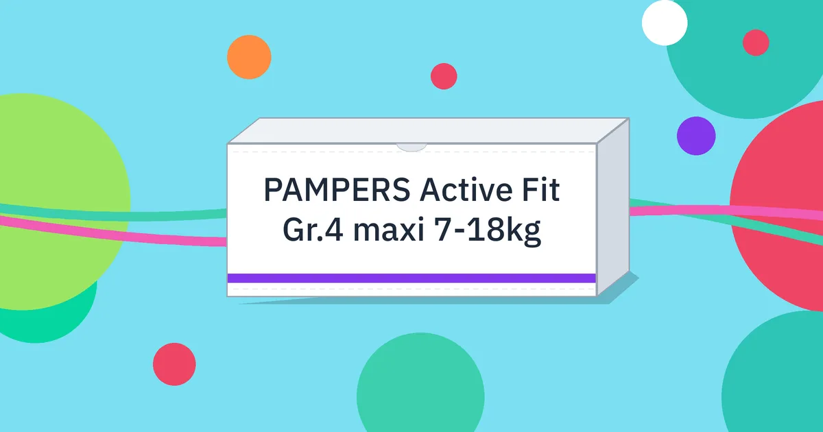 Symbolbild: Packung mit der Aufschrift PAMPERS Active Fit Gr.4 maxi 7-18kg (PZN 00220078) – Verfügbarkeit und Bezug in Apotheken in Frankfurt am Main